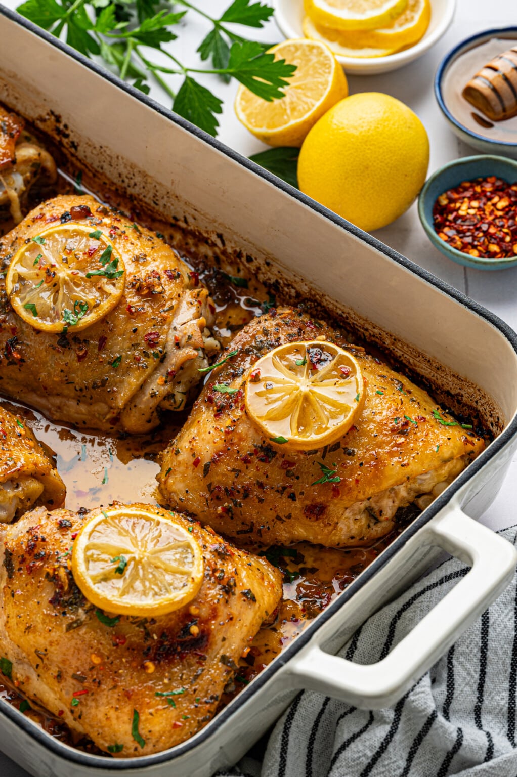 Lemon Pepper Chicken Thighs - Toni's Recipes
