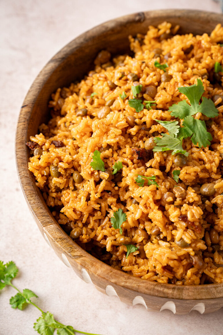 Arroz con Gandules (Puerto Rican Rice with Pigeon Peas) - Toni's Recipes